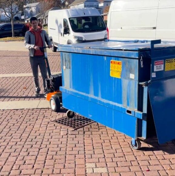 AIRTUG Dumpster Mover Heavy Duty | Electric or Gas Powered Dumpster Tug